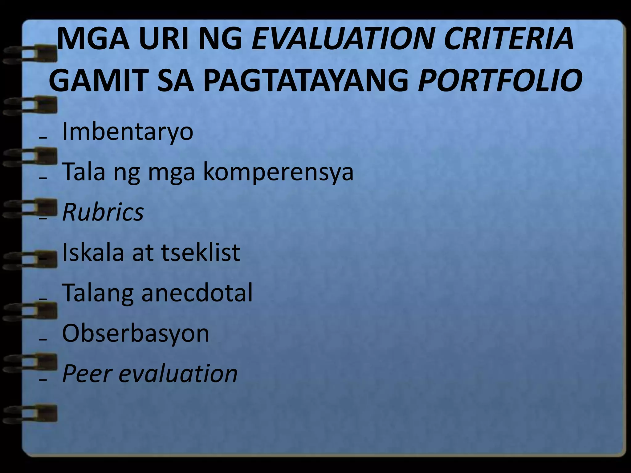 Pagtataya ng Natutunan.ppt