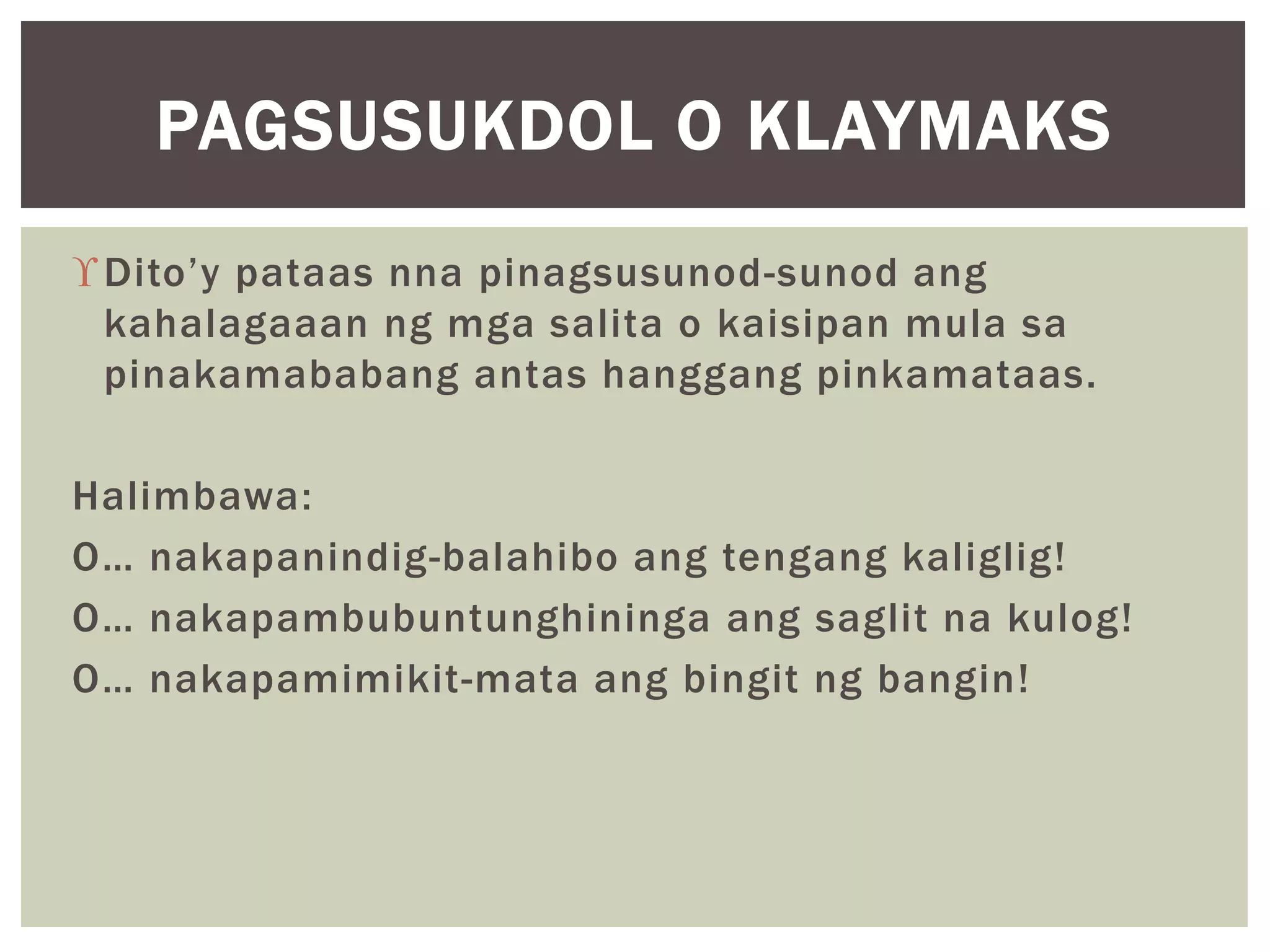 Tayutay | PPTX