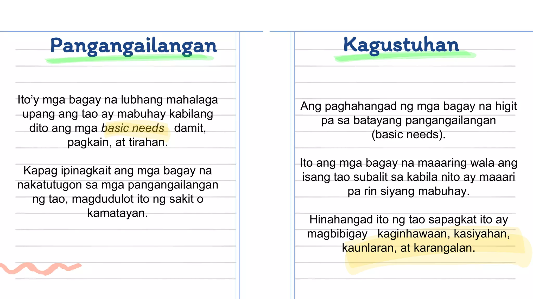 Pagtimbang sa pangangailangan at kagustuhan | PPTX