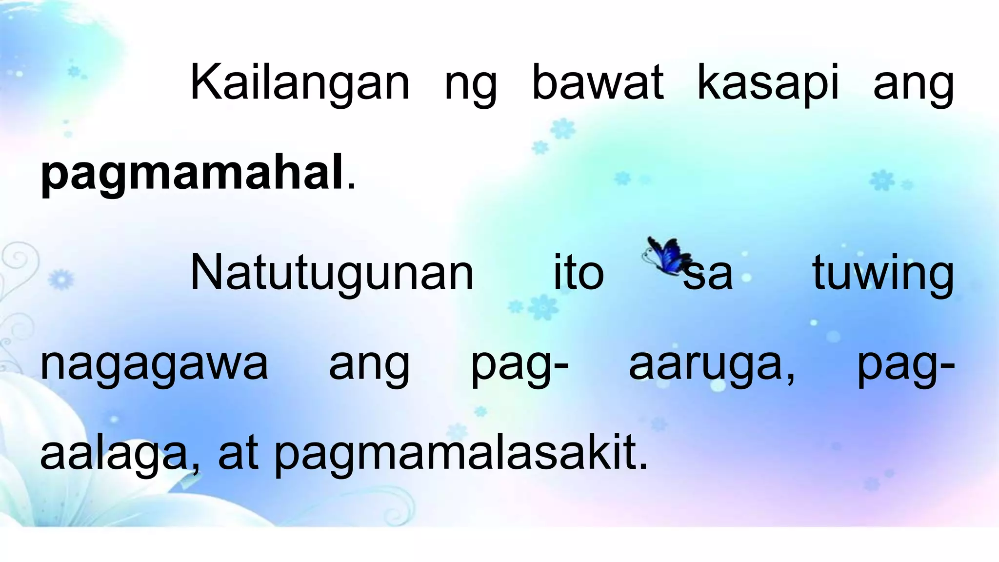 Pagtugon ng mga kasapi sa mga kailangan ng pamilya | PPTX