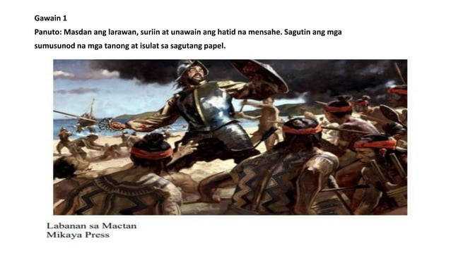 Pagtugon ng mga Pilipino sa Kolonyalismong Espanyol-QUARTER 3 ARALING ...