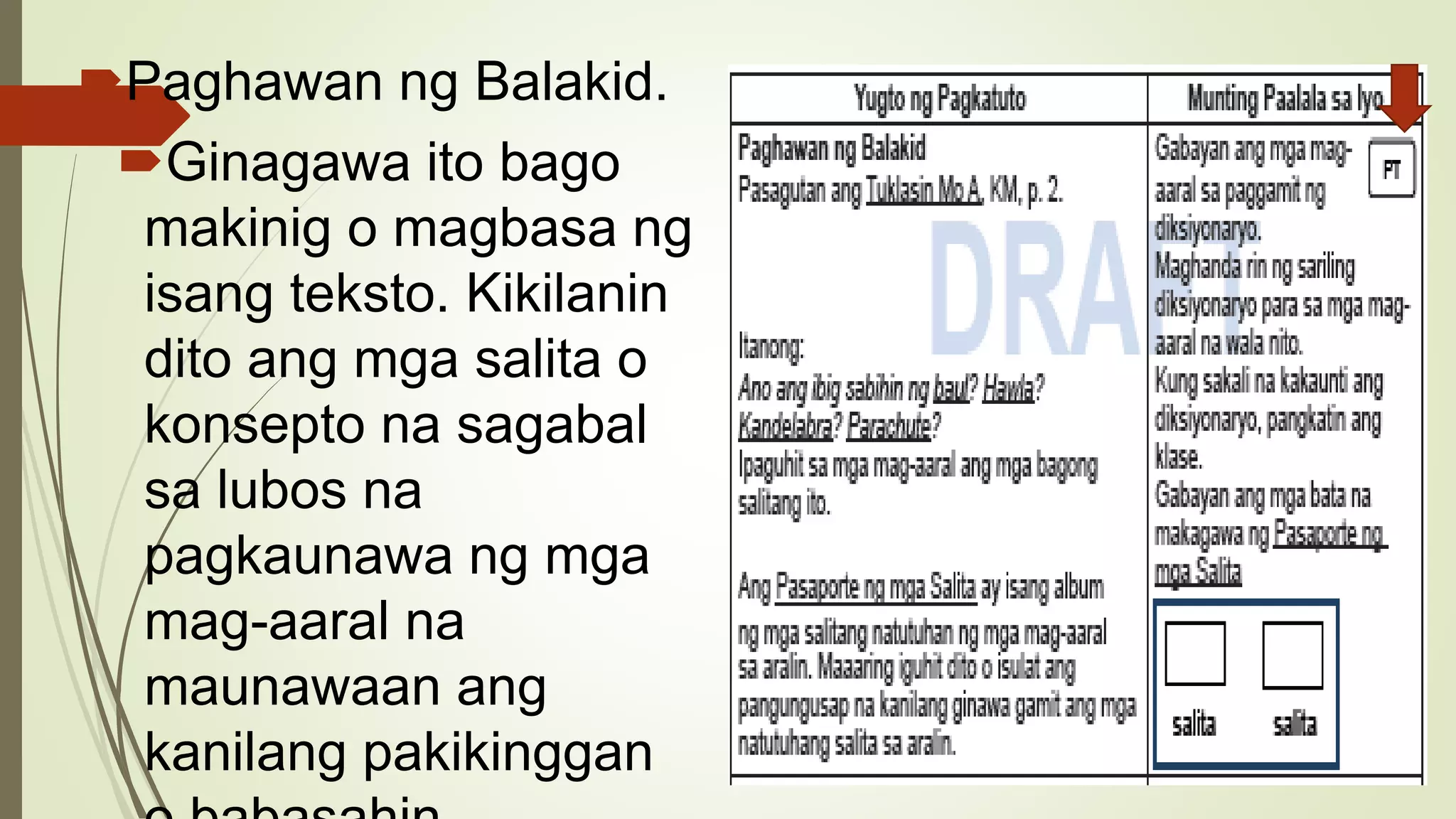 Pagtugon sa hamon | PPTX