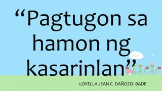 Pagtugon sa hamon sa kasarinlan | PPTX