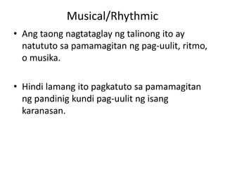 Talento Mo, Tuklasin, Kilalanin at Paunlarin | PPTX