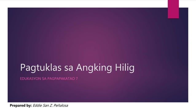 Pagtuklas sa Angking Hilig | PPT