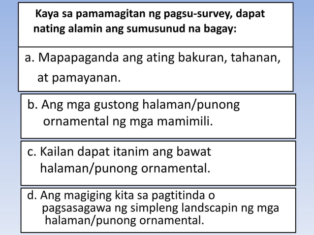 Pagtukoy ng mga halamang ornamental ayonsa pangangailangan. | PPTX