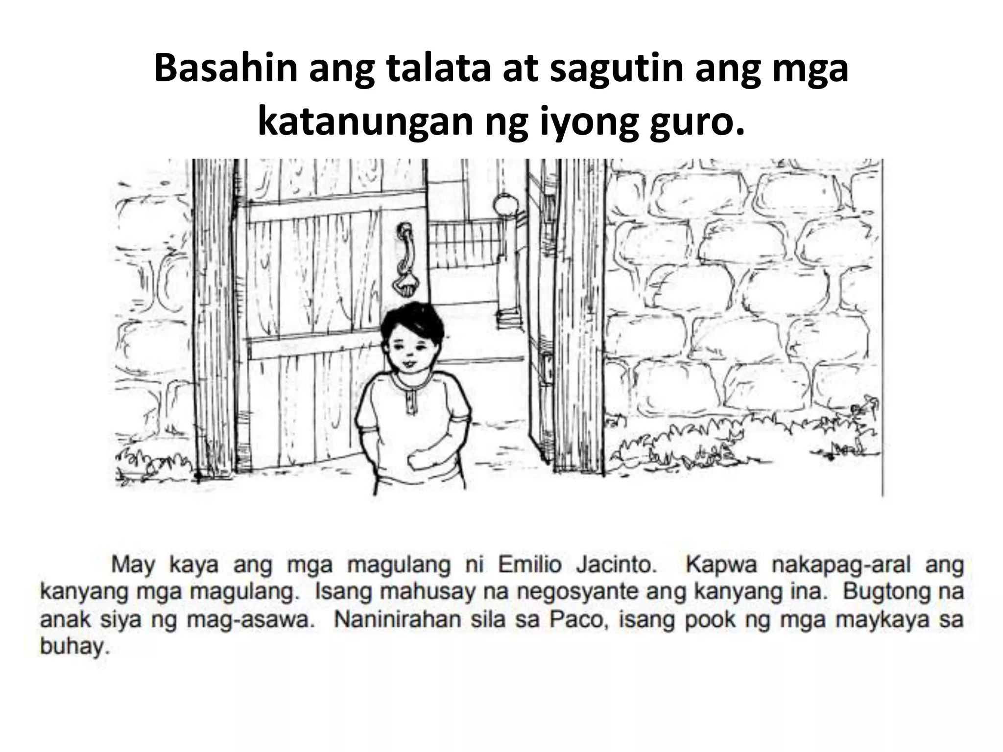 Pagtukoy sa mga sumusuportang detalye | PPTX