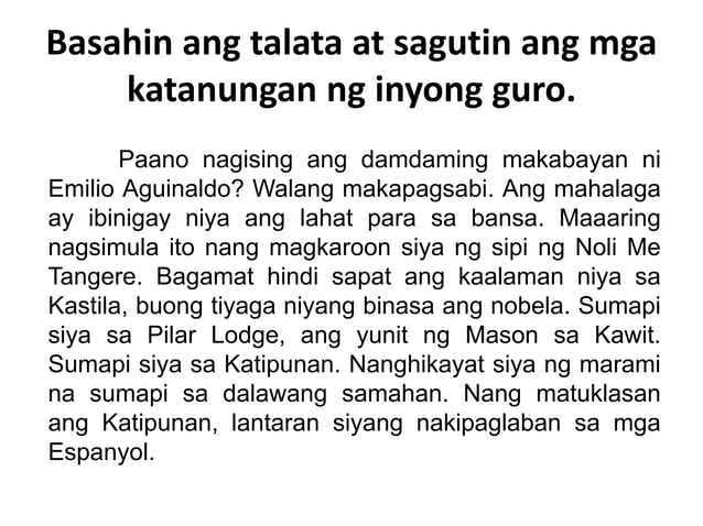 Pagtukoy sa mga sumusuportang detalye | PPTX
