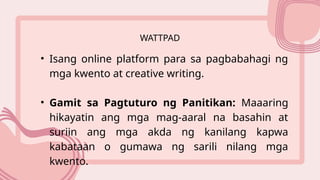 PAGTUTURO NG PANITIKAN SA IKA-21 NA SIGLO.pptx