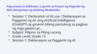 Pag-unawa sa Kalikasan, Layunin at Paraan ng Pagsulat ng Iba’t Ibang ...
