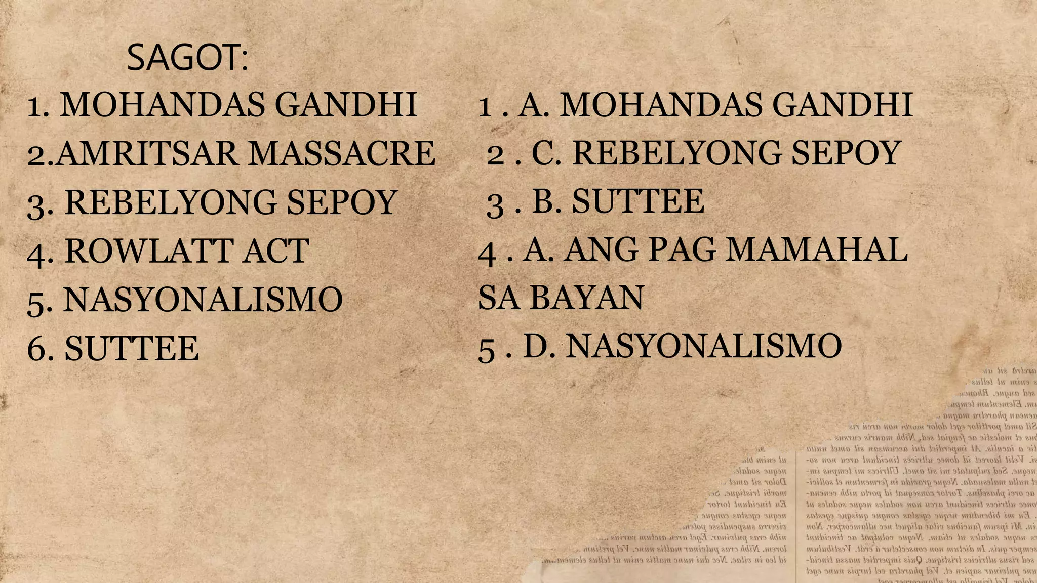 PAGUSBONG NG NASYONALISMO NG TIMOG ASYA NASYONALISMO SA INDIA. | PPTX