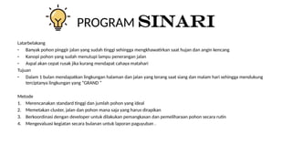 CONTOH PROGRAM KERJA PAGUYUBAN WARGA RT | PPTX