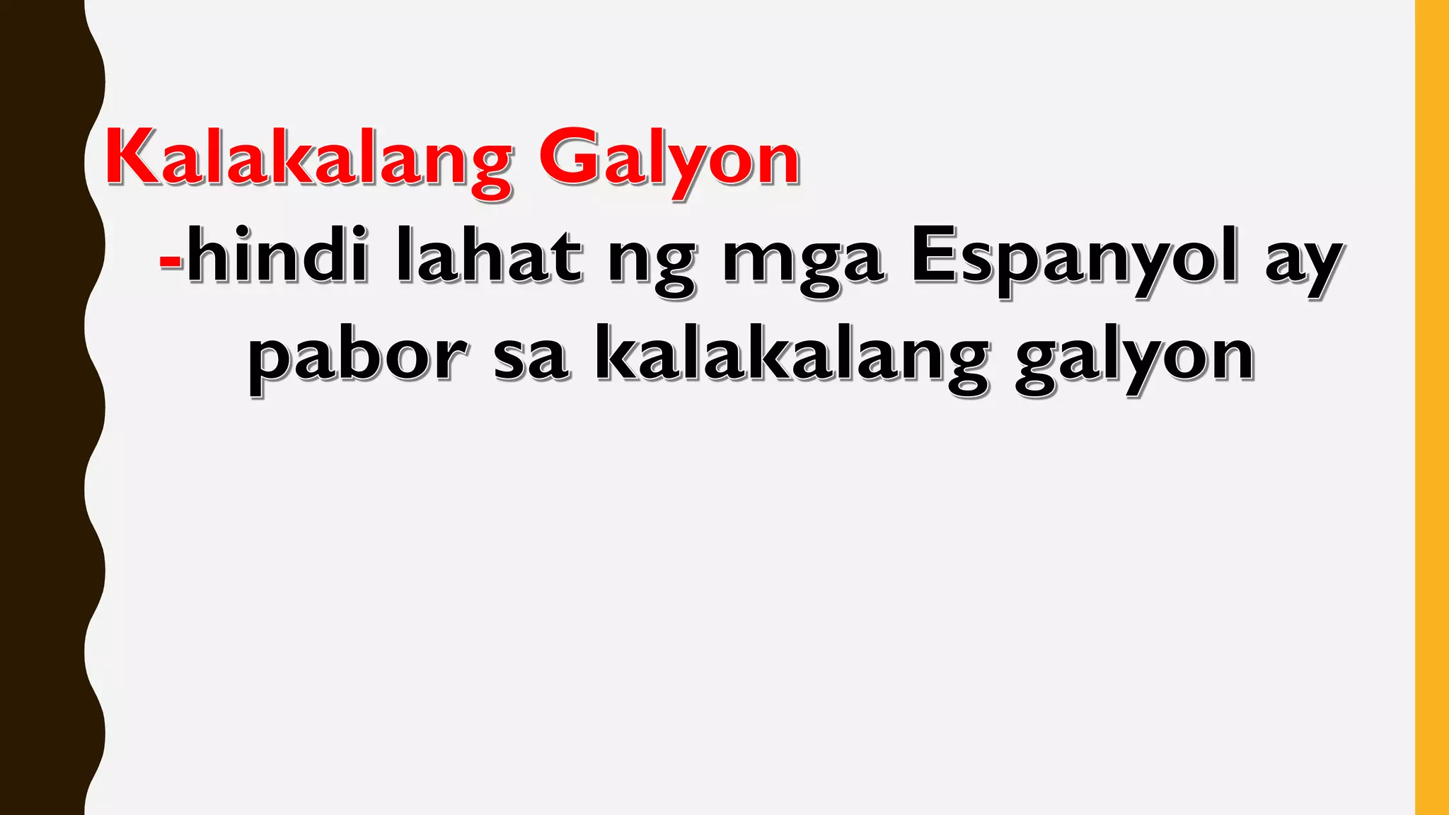 Pagwawakas ng Kalakalang Galyon | PDF