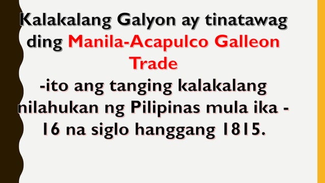 Pagwawakas ng Kalakalang Galyon | PDF