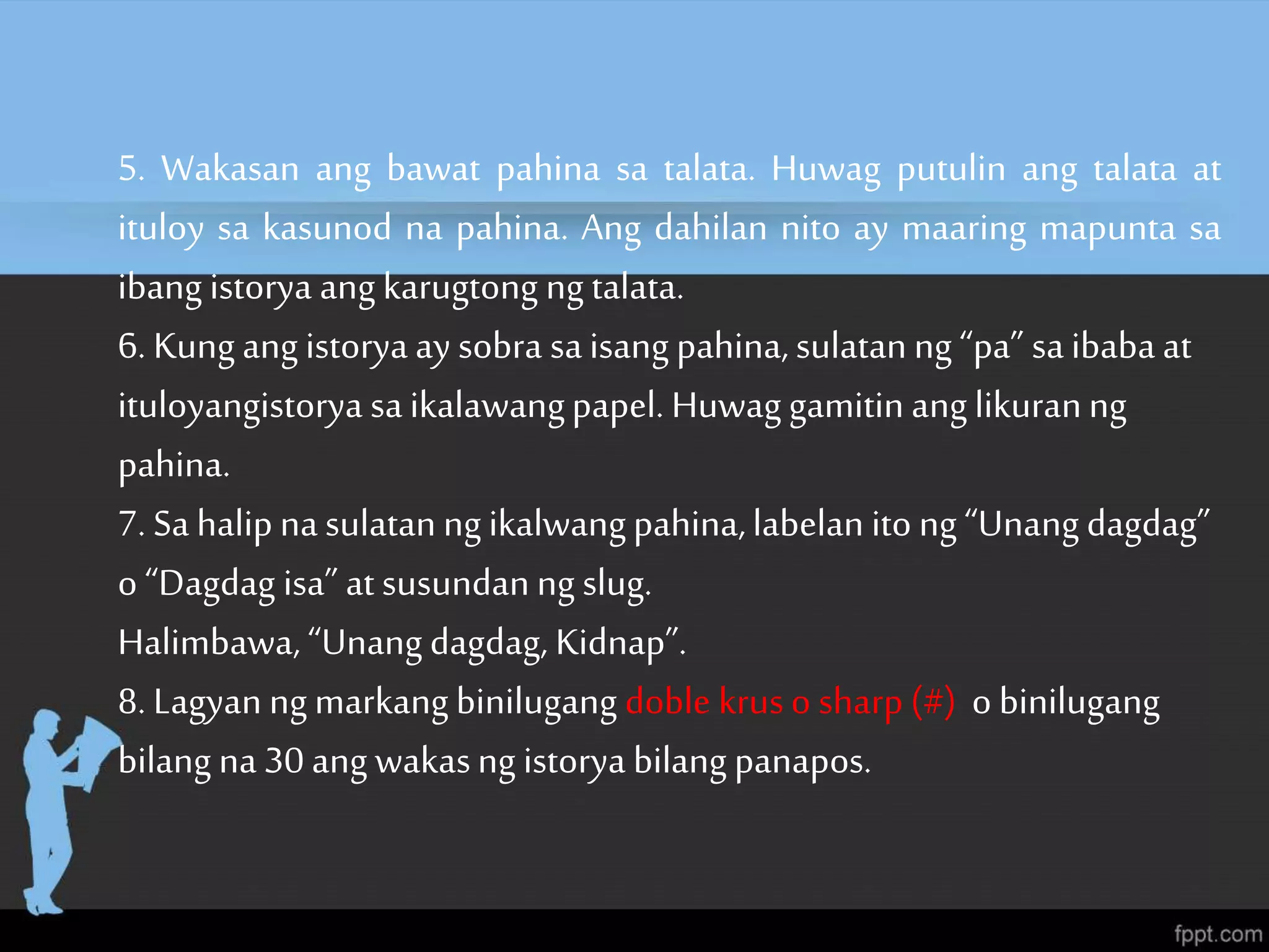 Pagwawasto ng Kopya at Pag uulo ng Balita (CRHW) | PPT