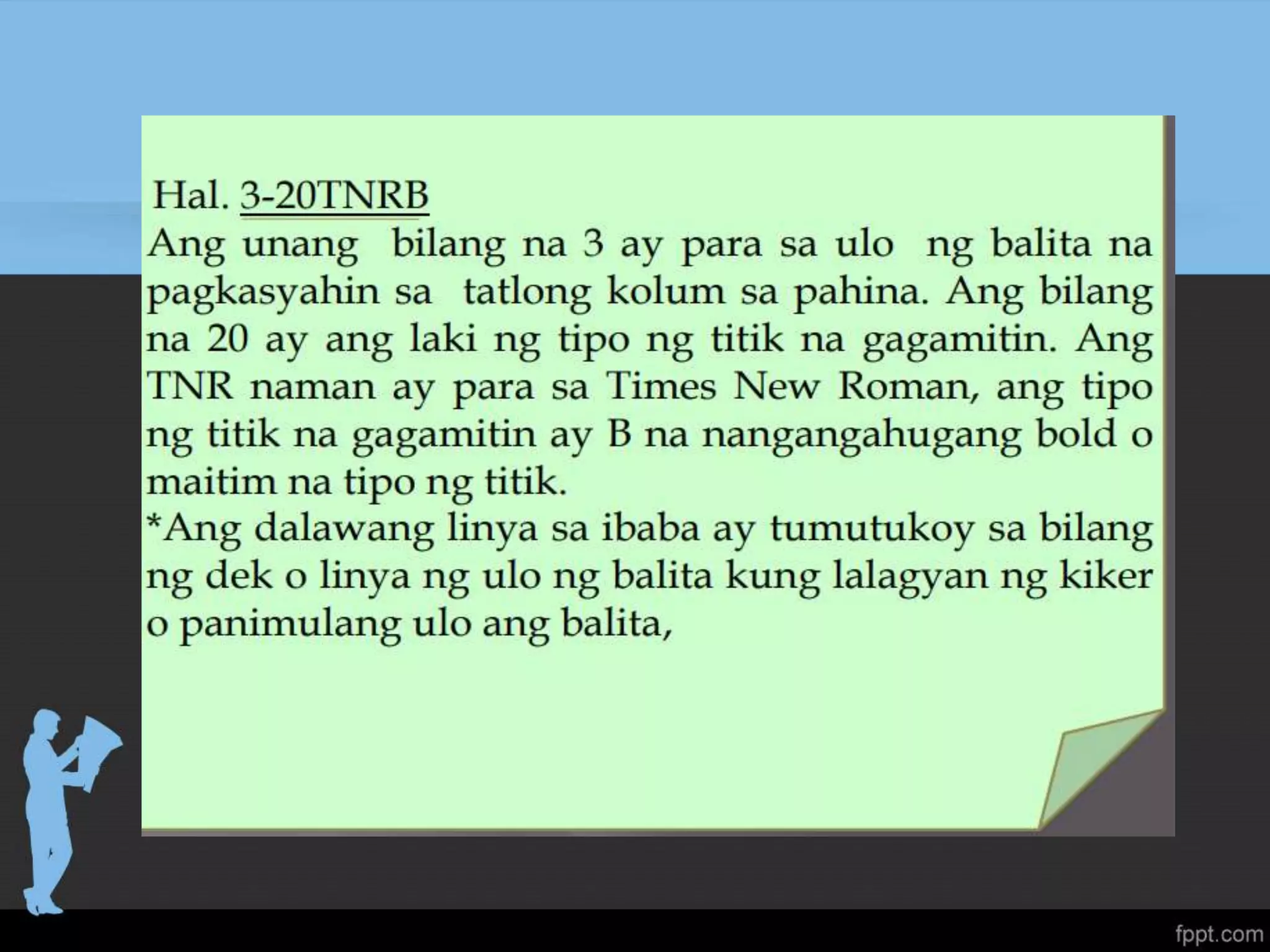 Pagwawasto ng Kopya at Pag uulo ng Balita (CRHW) | PPT