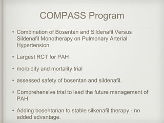 Pharmacological management of Pulmonary artery hypertension in cardiac ...