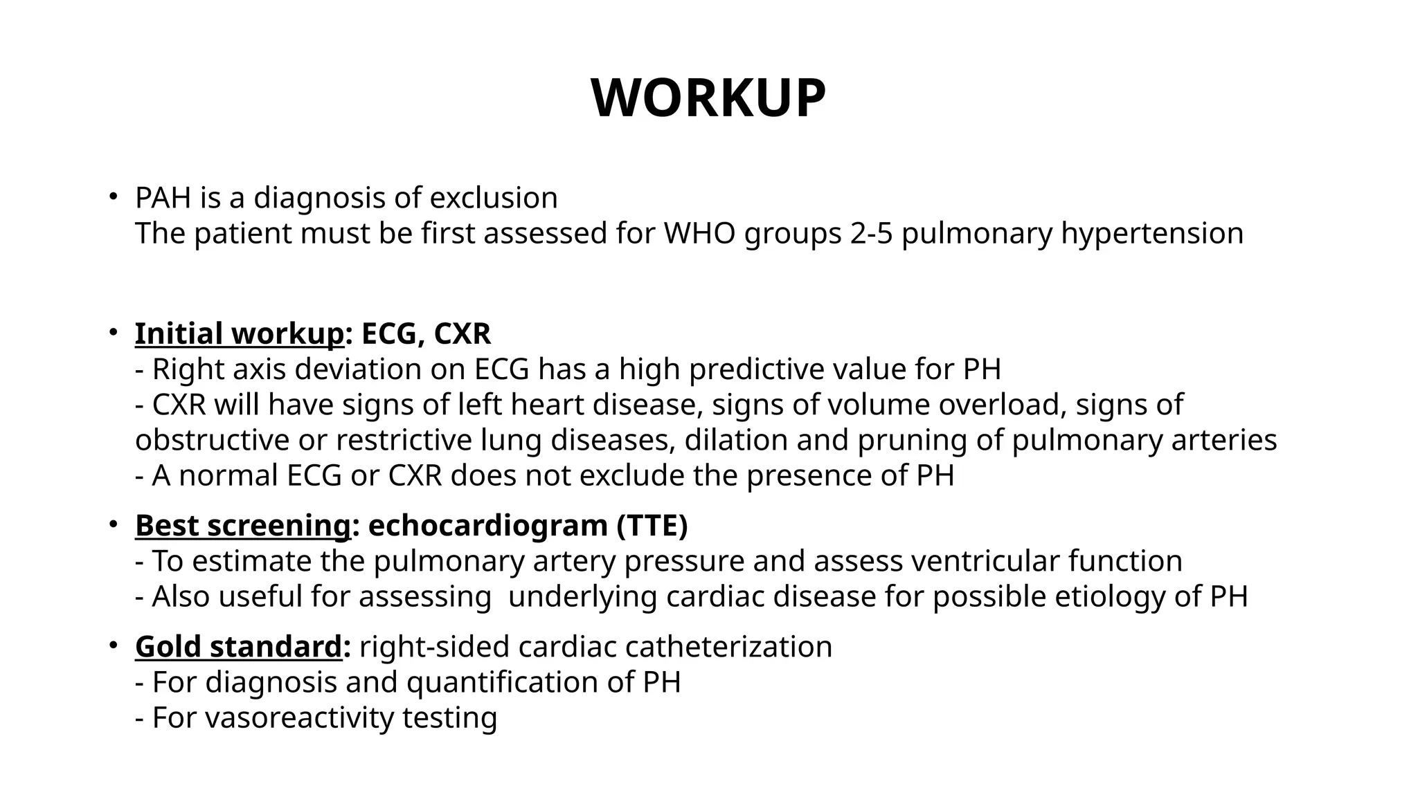 PAH (pulmonary artery hypertension ) pah | PPT