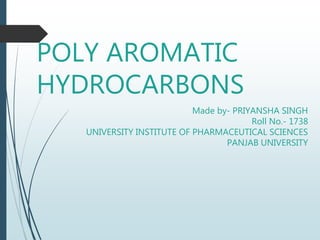 POLYNUCLEAR AROMATIC HYDROCARBONS | PPT