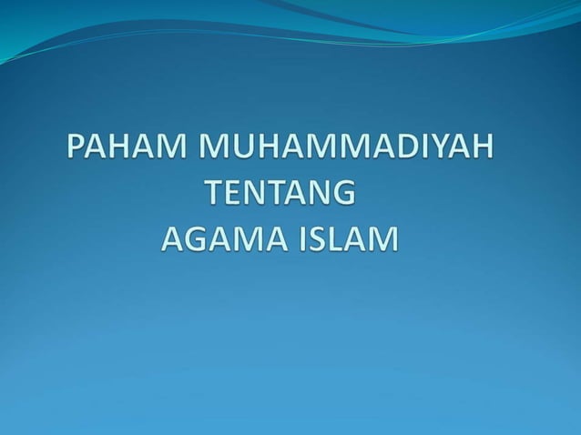PAHAM AGAMA.ppt kemuhammadiyahan 1234455 | PPT
