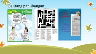 Pahayagan - Powerpoint Presentation sample | PPTX
