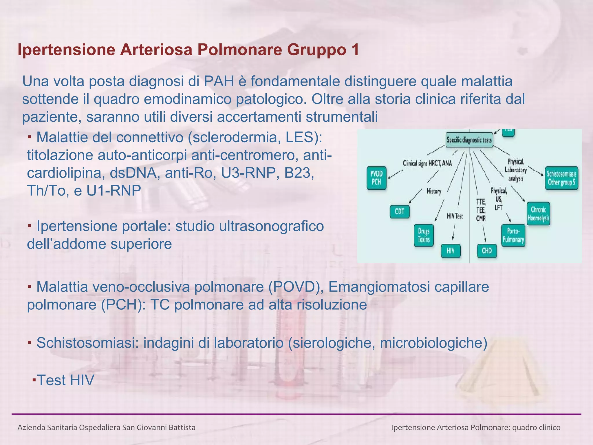 Clinica Ipertensione Polmonare Arteriosa-PAH CLINICAL | PPT