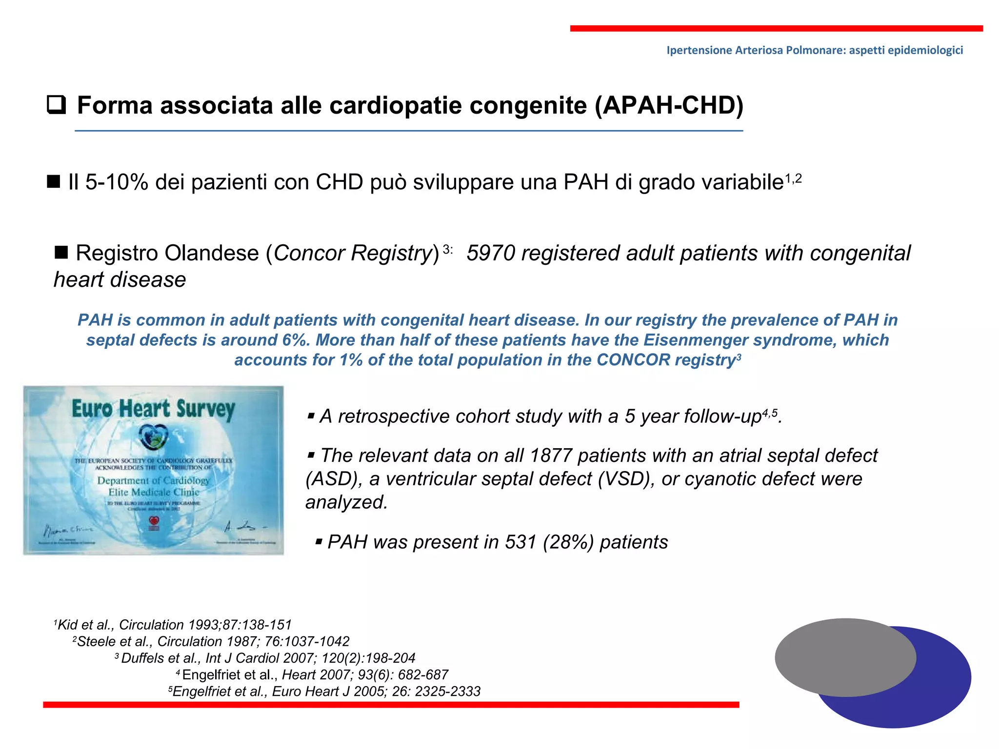 Epidemiologia Ipertensione Polmonare Arteriosa - PAH EPIDEMIOLOGY | PPT