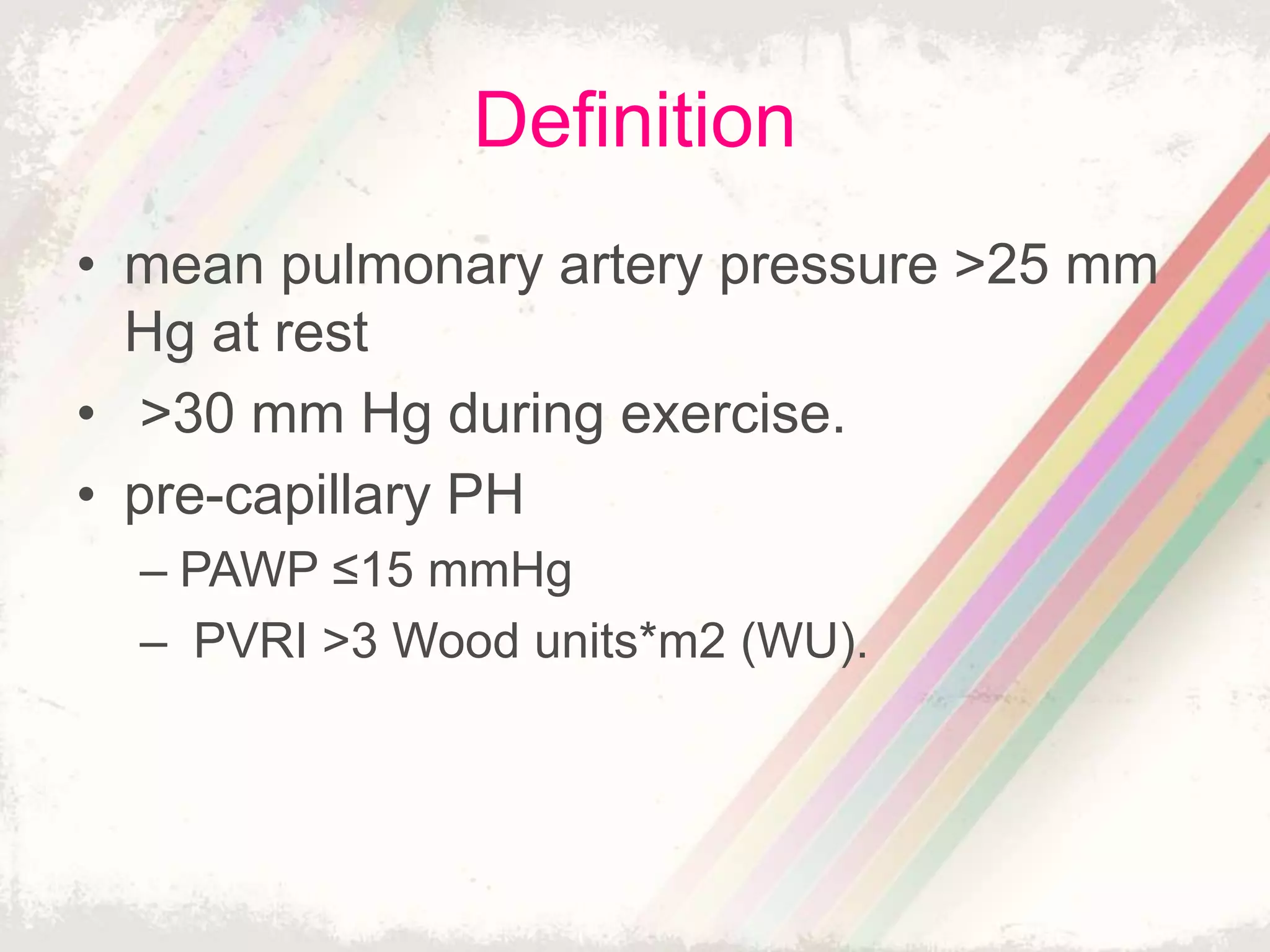 Pulmonary arterial hypertension (PAH) in ccongenital heart diseases | PPT
