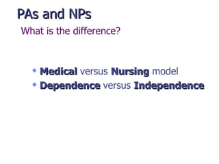 History of the Physicians Assistant | PPT