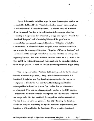 Pahl and Beitz model systematic approach to conceptual engineering | PDF