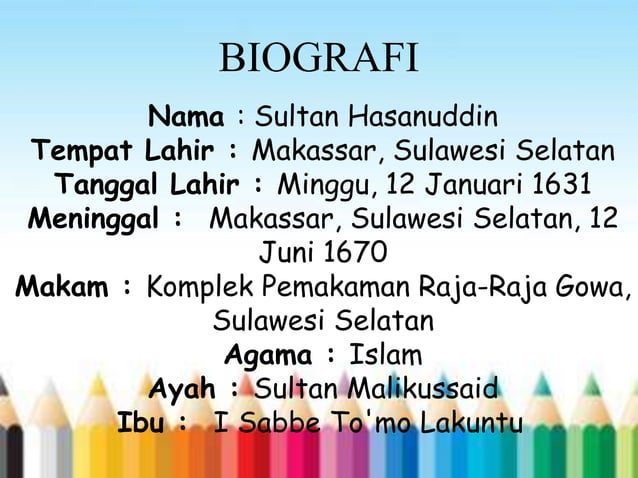 SULTAN HASANUDIN_SMAN 1 KEJAYAN KAB. PASURUAN | PPT