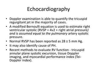 Pulmonary artery Hypertension | PPTX