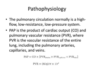 Pulmonary artery Hypertension | PPTX
