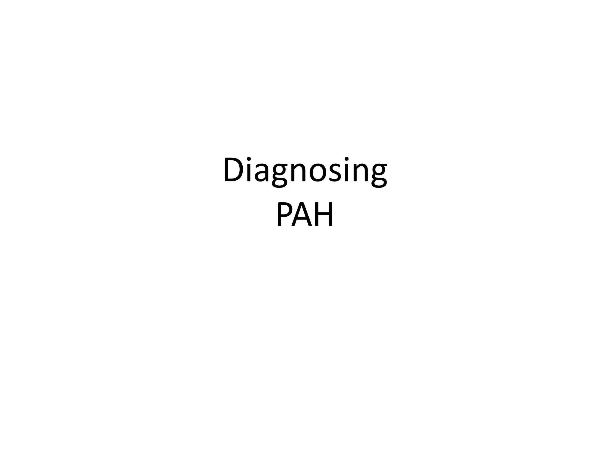 PAH ppt , causes of pah classification and management | PPT