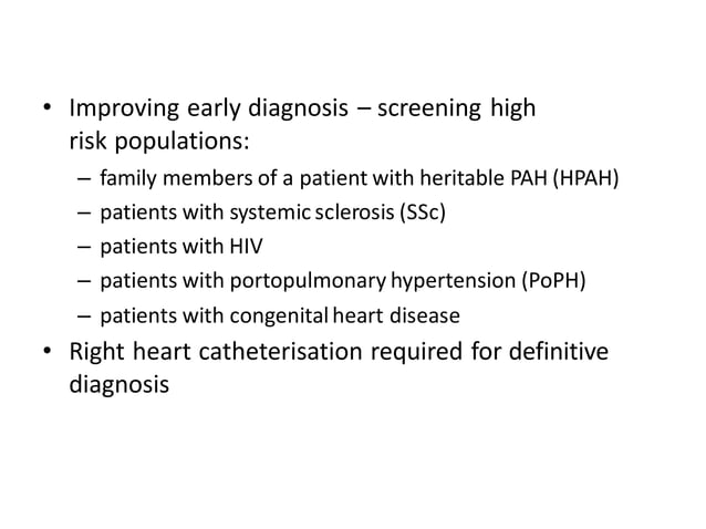 PAH ppt , causes of pah classification and management | PPT