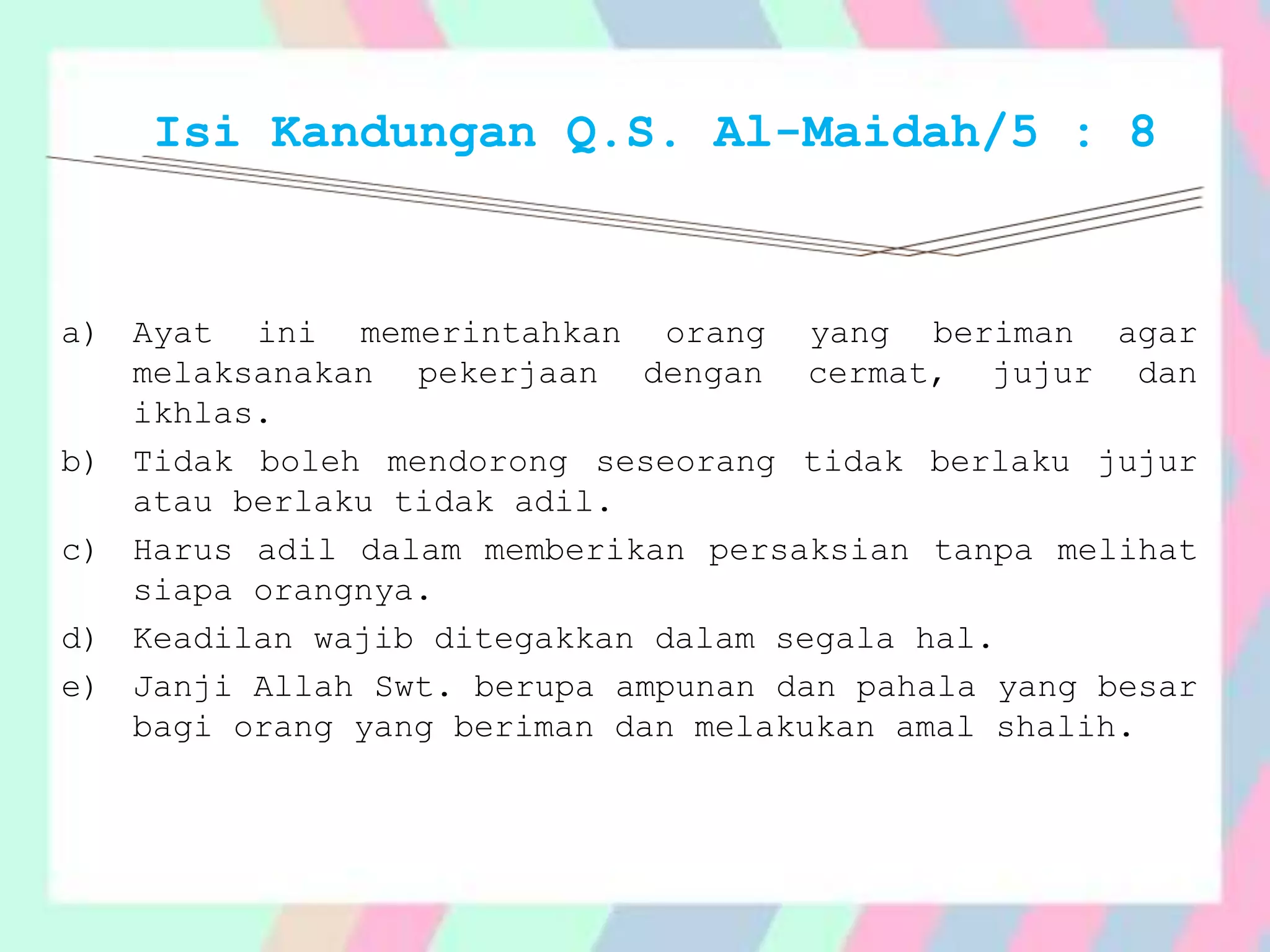 Materi Syaja'ah (Berani Membela Kebenaran) kelas XI SMK Pendidikan ...