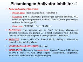 Pai 1 inhibitors | PPT