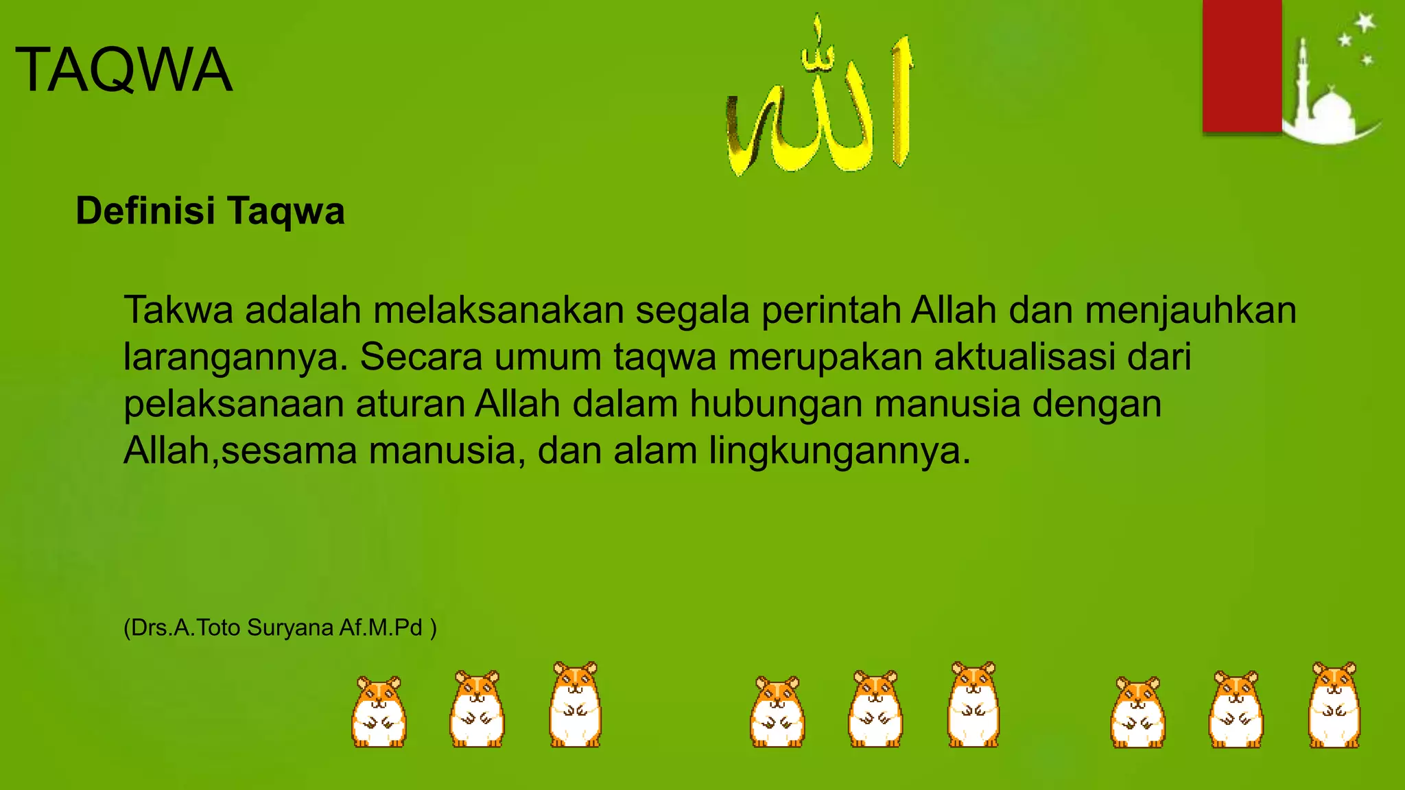 Iman dan Taqwa dalam Islam | PPTX