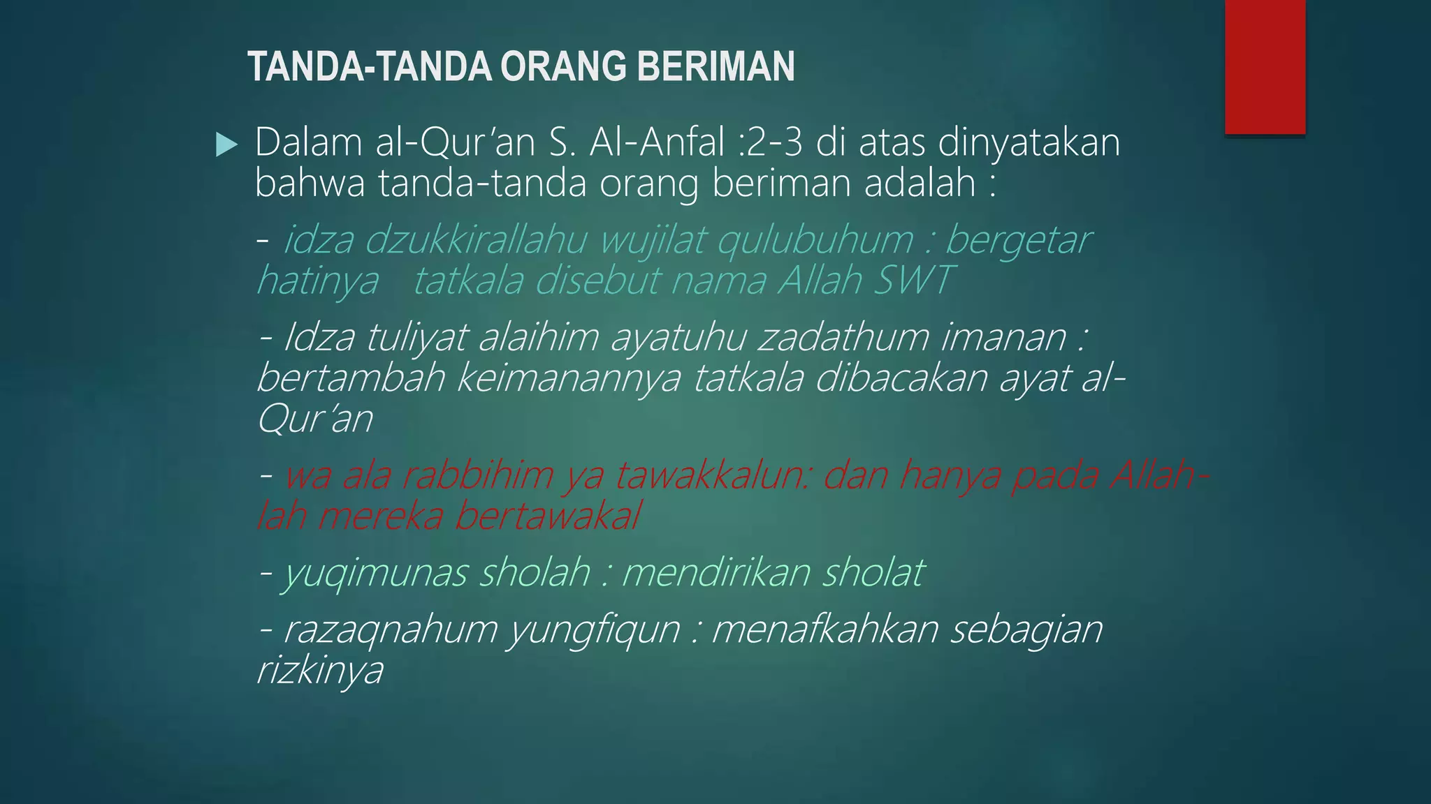 Iman dan Taqwa dalam Islam | PPTX