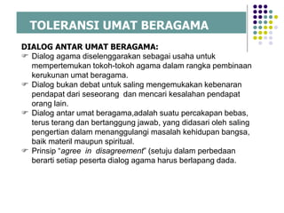 toleransi antar umat beragama dalam islamppt | PPT