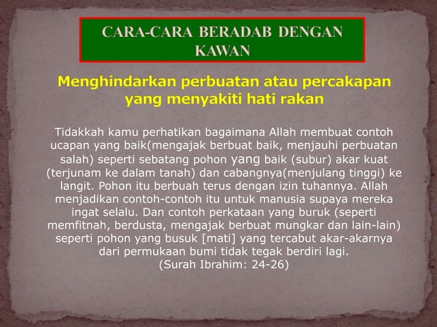 Pai adab berkawan | PPTX