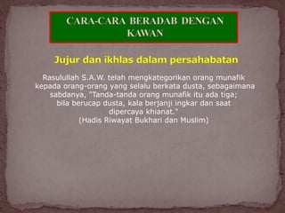 Pai adab berkawan | PPTX