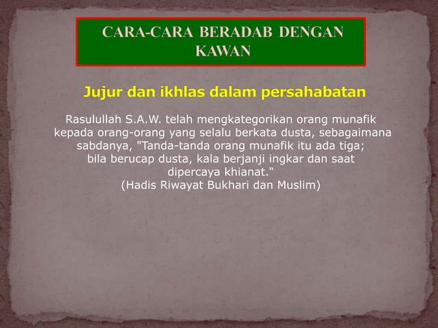 Pai adab berkawan | PPTX