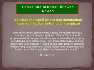 Pai adab berkawan | PPTX