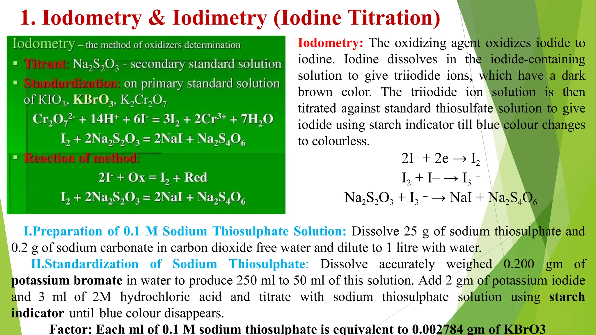 PA I - Redox Titration Pharmaceutical analysis | PPTX