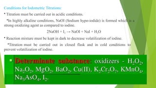 PA I - Redox Titration Pharmaceutical analysis | PPTX
