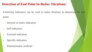 PA I - Redox Titration Pharmaceutical analysis | PPTX