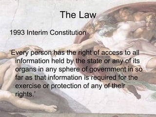 The Promotion of Access to Information Act for South African ...