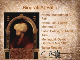 Biografi Al-Fathi dan Al-Ayubi | PPTX