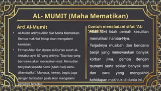 PAIDB ASMAUL HUSNA Al Mumit, Al Ba'is pptx | PPT